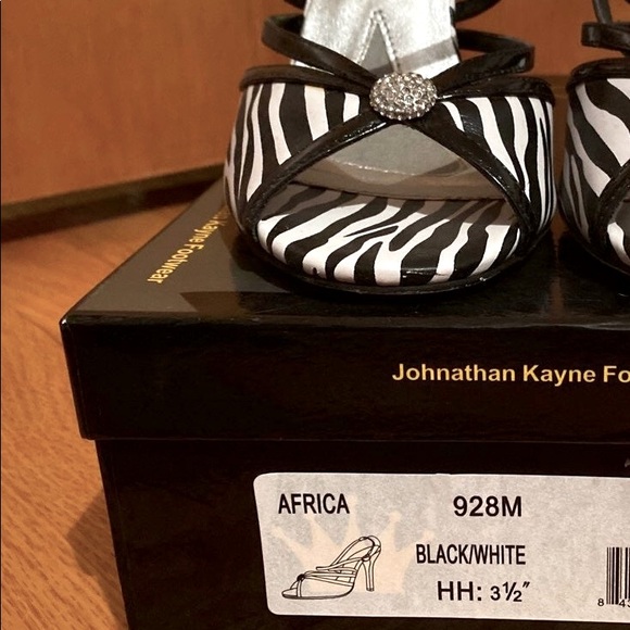 Johnathan Kayne | Shoes | Nwt Johnathan Kayne Pageant Blackwhite Zebra ...